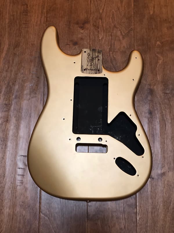 Warmoth Satin Metallic Gold Strat-shape Body | Reverb