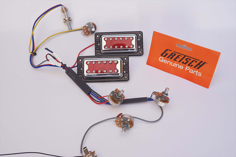 Gretsch Pickups Blacktop Filtertron with complete Wiring | Reverb