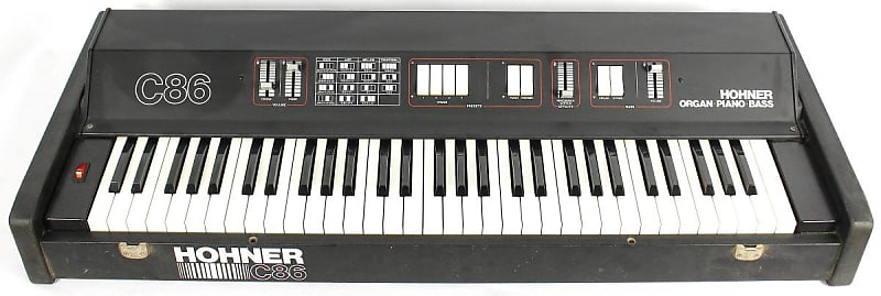 Vintage Hohner C86 61 Key Organ Piano Bass Keyboard Made in | Reverb