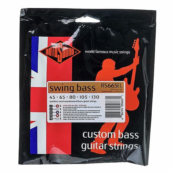 Rotosound Swing Bass 66 Guitar Strings; 5-String Extra Long | Reverb