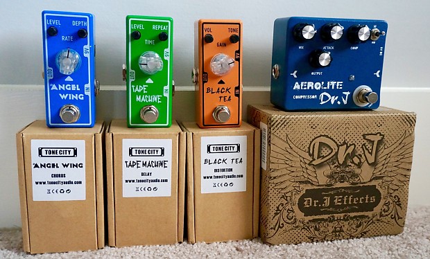 Tone City: Angel Wing, Black Tea, Tape Machine--Dr. J: | Reverb