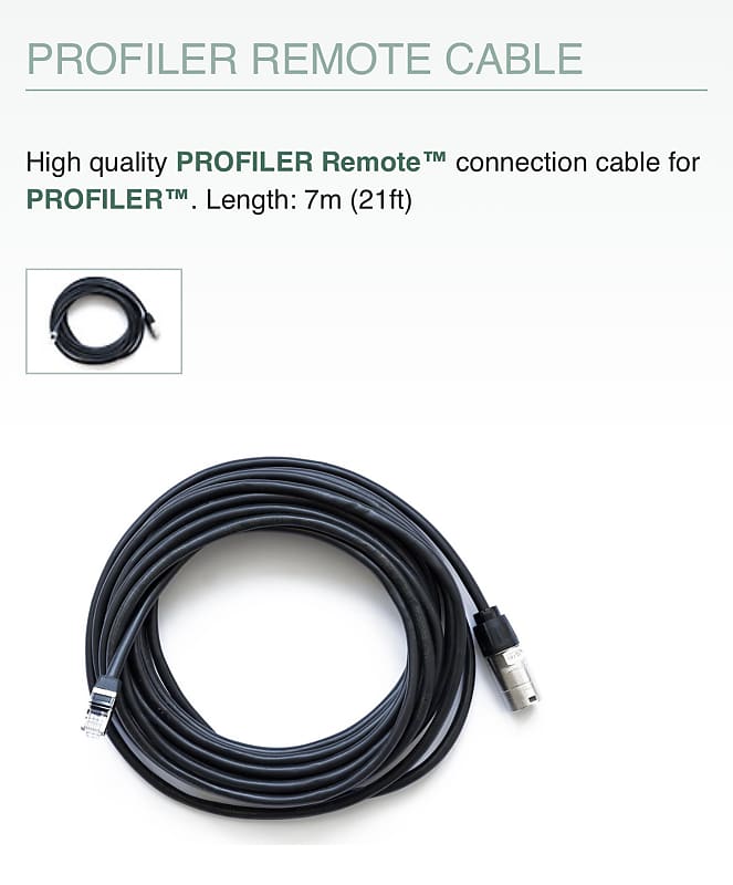 Kemper Amps Profiler remote cable 2025 - Black | Reverb