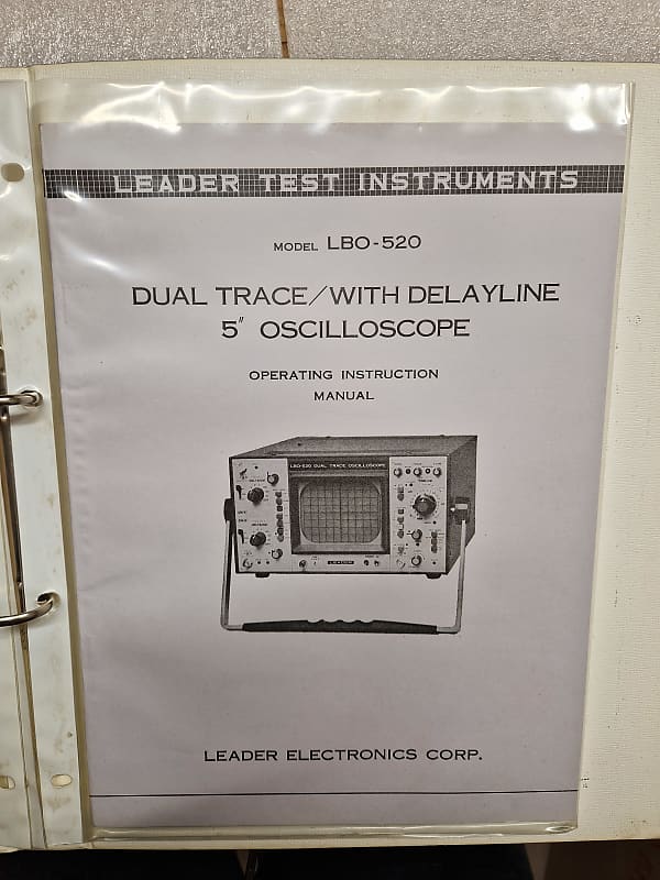 Leader LBO-520 Operating Instruction Manual | Reverb
