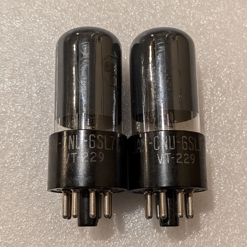 VT-229 NU JAN-CNU-6SL7GT NOS Testing Tubes Gray Glass Same | Reverb UK