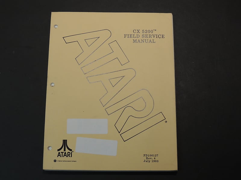Atari CX5200 Field Service Manual [Three Wave Music] | Reverb