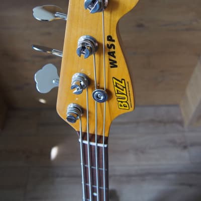 Buzz Wasp Jazz Bass Miami Blue + Fender Custom Shop 60s | Reverb
