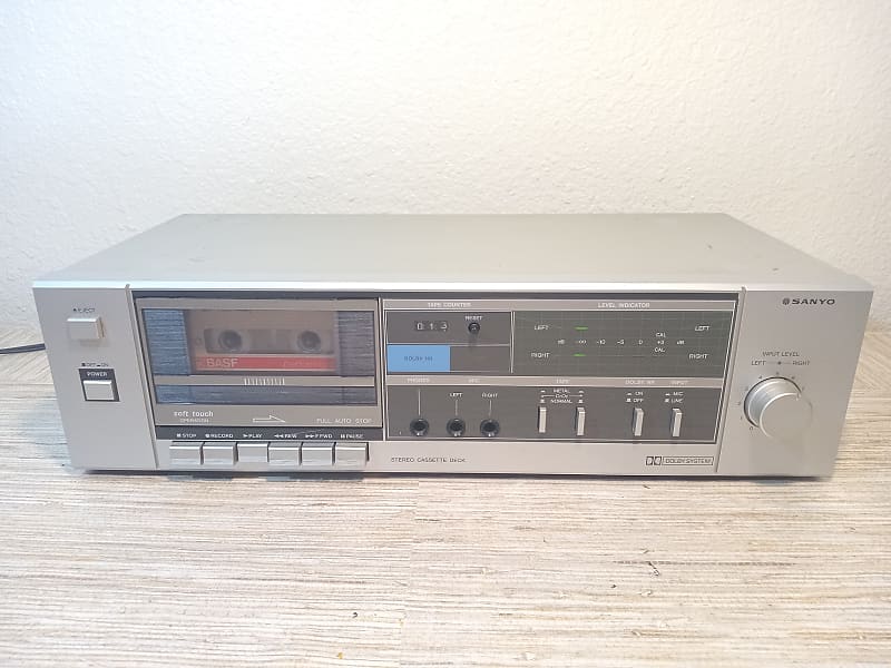Sanyo RD-240 80s Vintage Cassette Tape Deck | Reverb