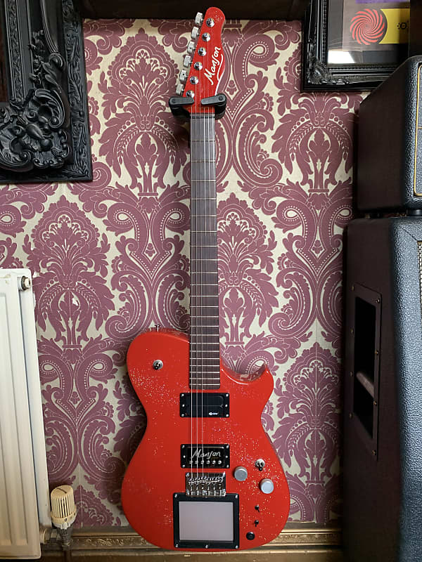 2009 Manson MB-1 Signature Guitar, Red Glitter Finish, | Reverb UK