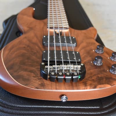 Wal MK2 2021 Flame Walnut 5 string bass guitar | Reverb