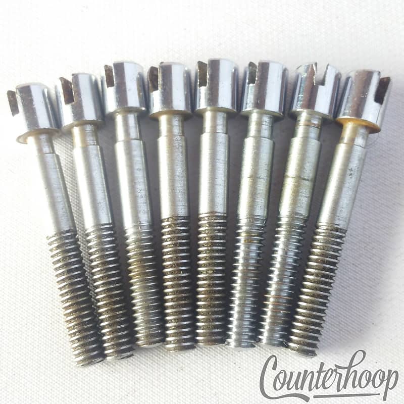 Sonor 8x 1 3/4"Slotted Tension T-Rods Snare/Floor Tom Drum | Reverb