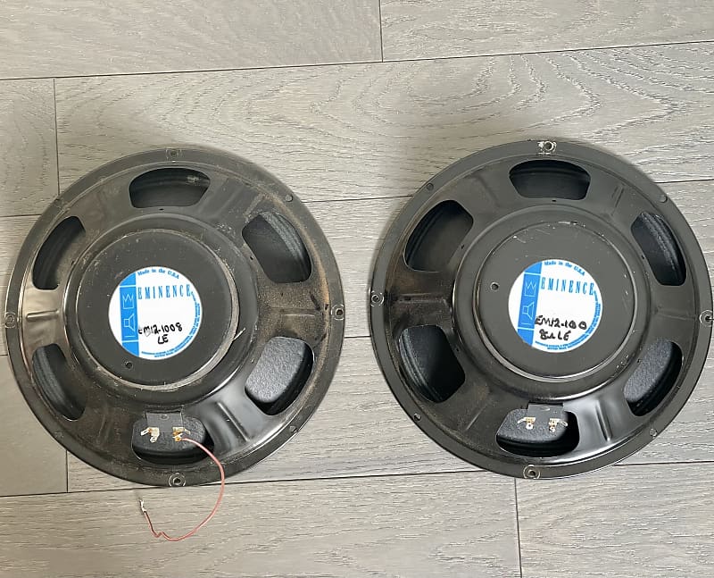 Eminence EM12 LE 12" 100w 8 Ohm Replacement Speaker - Black | Reverb