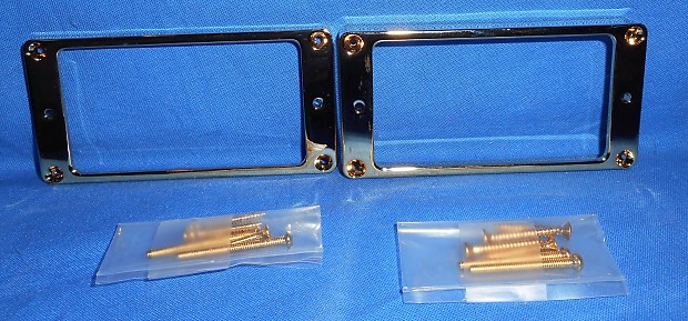 New Gold Arched Top Angled Humbucking Guitar Pickup Rings | Reverb