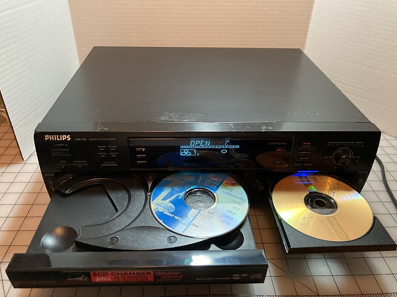 Philips CDR 785 3-CD Changer plus Recorder Tray | Reverb