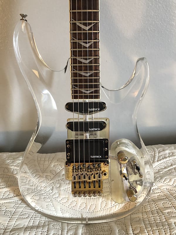 Samick KR660-AC 1990's - Clear Acrylic Electric Guitar | Reverb