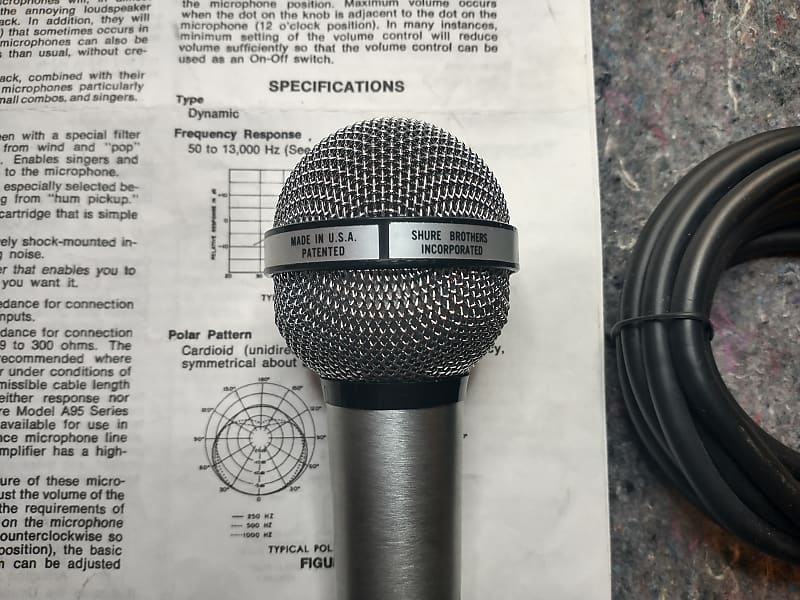 Shure 585 SB 60's - Silver | Reverb