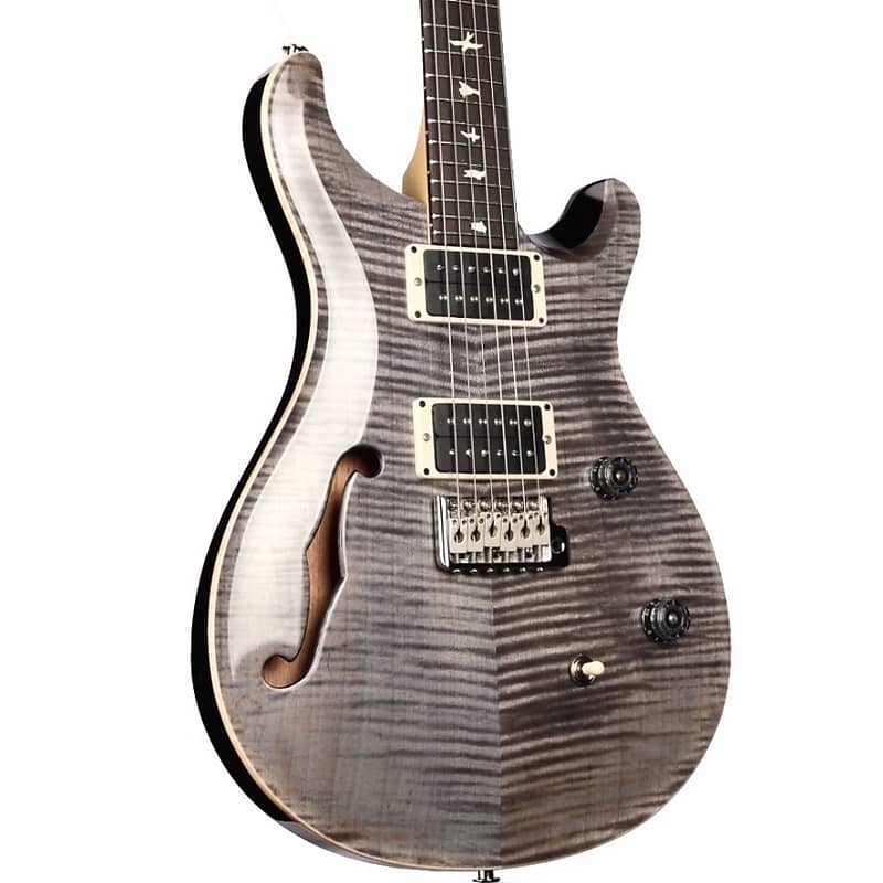 PRS CE 24 Semi-Hollow Faded Grey Black #373148 | Reverb