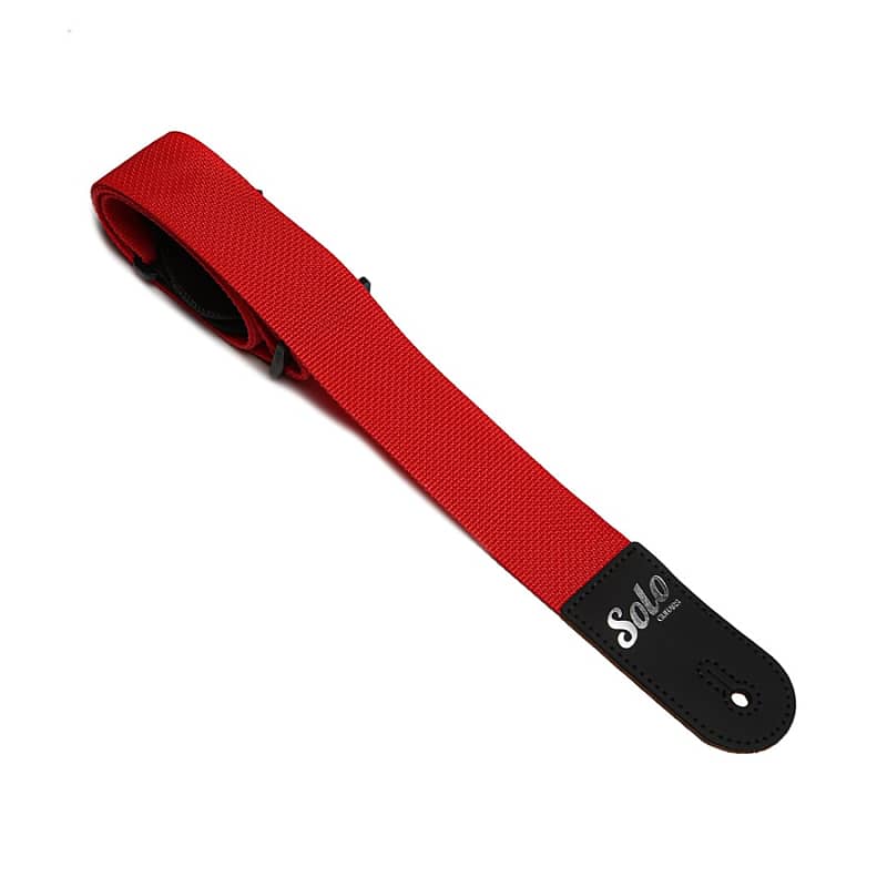 Solo 2" Red Poly Strap With Logo | Reverb