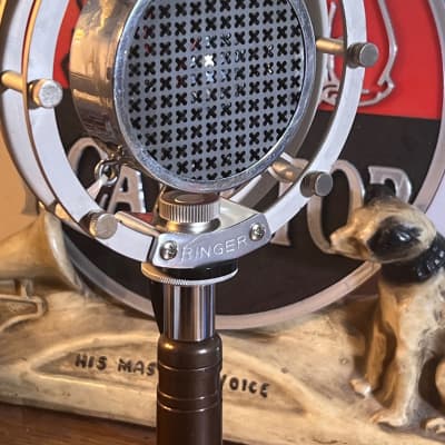 Rare 1930's Ring-Mounted Dynamic Microphone, works on any | Reverb