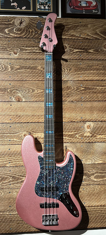 Partscaster Custom Jazz Bass - Sparkle Pink | Reverb