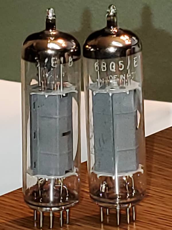 6BQ5/EL84 Amperex NOS matched strong pair MaxiMatcher2/TV-7 | Reverb