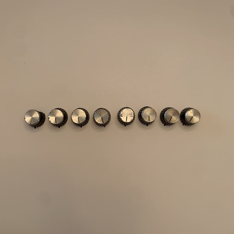 Marshall JCM-800 Vintage Pointer Knobs Silver (8) | Reverb