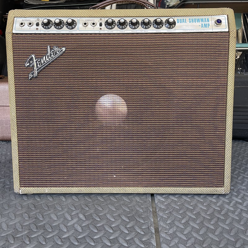 Fender Dual Showman Combo Amp frankenstein 1969-1971 - Tweed | Reverb