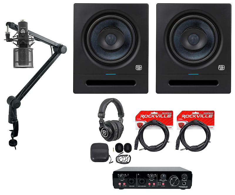 (2) Presonus Eris Pro 8 Powered 8" Studio | Reverb