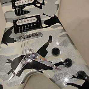 Dean Dime-o-Flage Snow Camo Electric Guitar Dimebag Darrell | Reverb