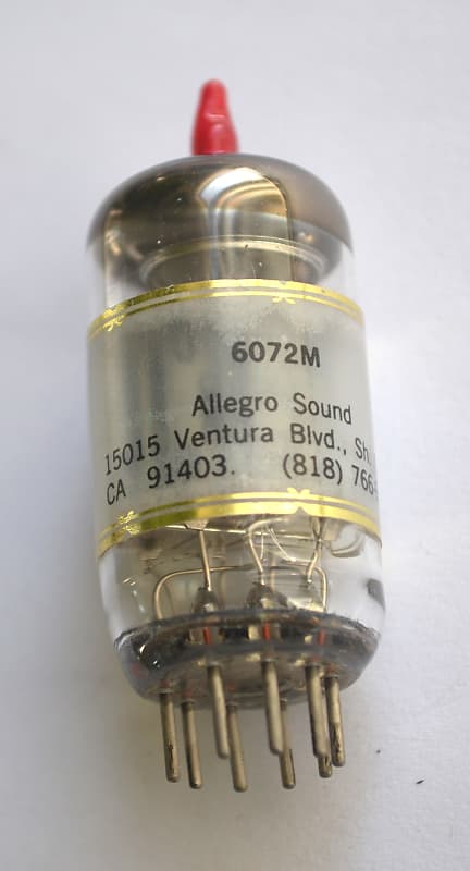 Allegro Red Tip 6072 tubes, 1990s? Two 6072 Tubes. | Reverb