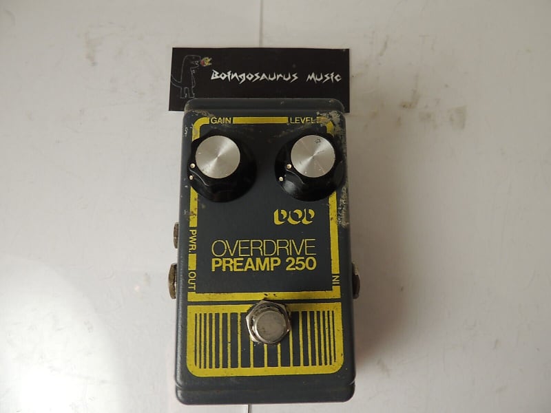 Vintage 1979 DOD Overdrive Preamp 250 Effects Pedal Grey Box | Reverb