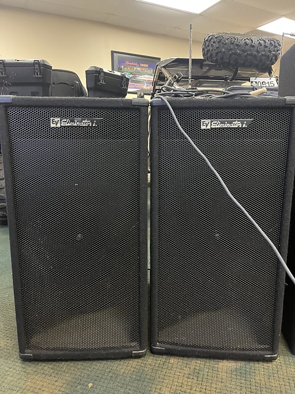 Pair of Electro-Voice Eliminator I Sub 2000s - Black | Reverb