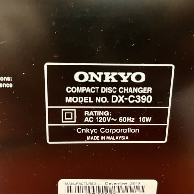 Onkyo DX-C390 CD Player - Black Tested Works | Reverb