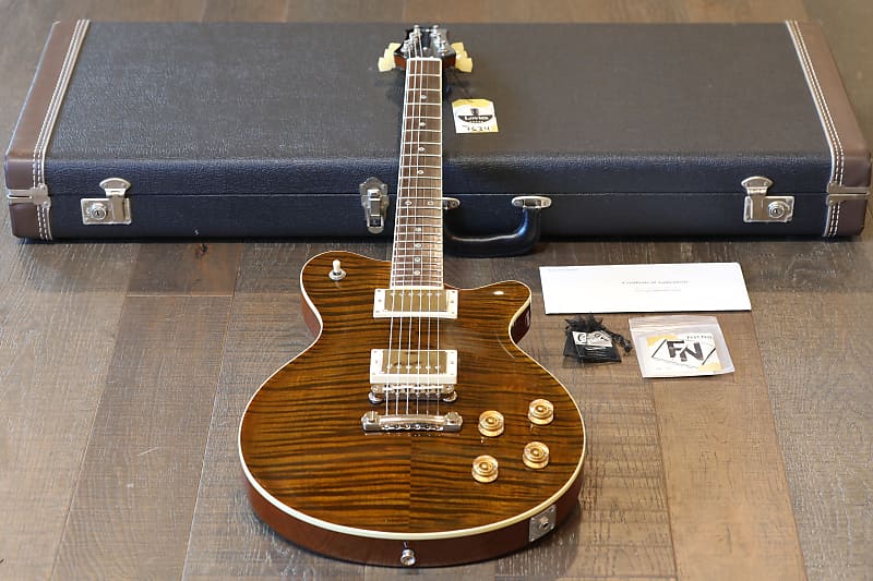 MINTY! 2008 Grosh Set Neck Custom Electric Guitar Trans Tiger | Reverb