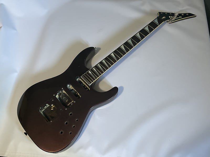 1986 Charvel Jackson Import Model 6 Black Cherry Guitar Body | Reverb