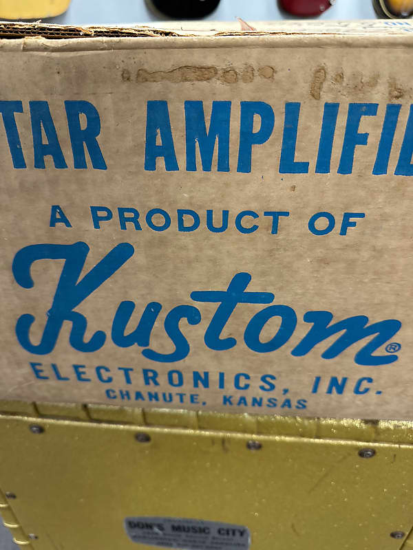 Original Kustom Amp Head Factory Carton 70's era | Reverb