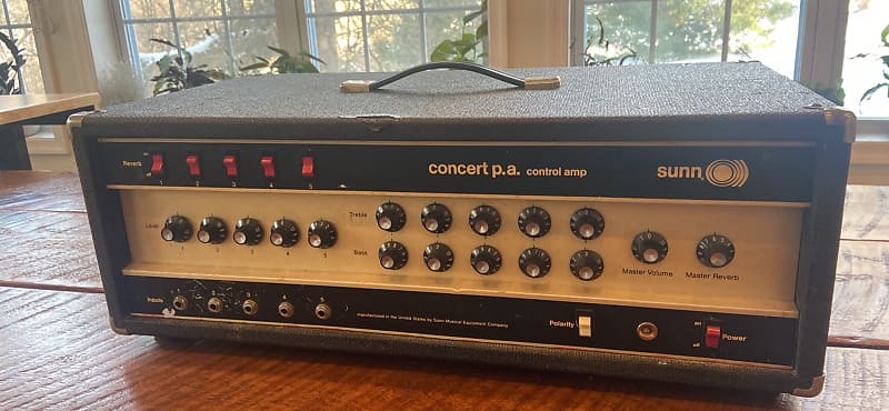 Sunn Concert P.A. Head Late 60s - Black | Reverb
