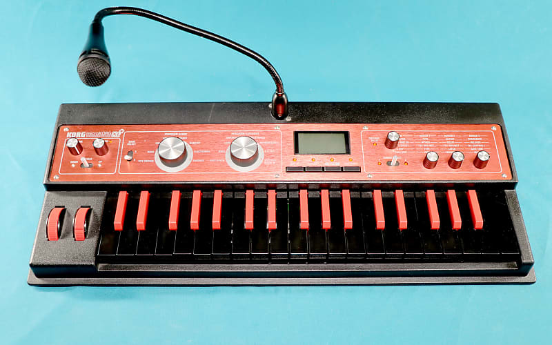 Korg microKORG XL+ Black / Red Special Edition with Case | Reverb