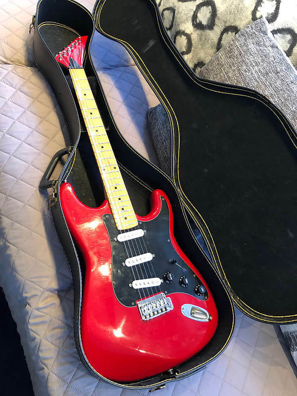 Lotus "Stratocaster" Style Guitar 1980s w/ Original Case | Reverb