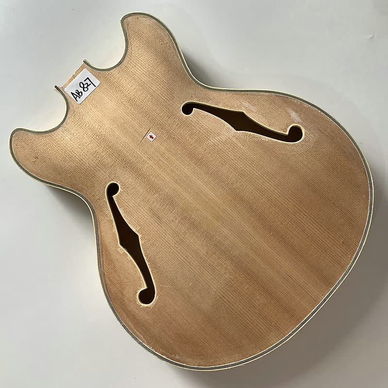 Unfinished DIY Project Custom Semi Hollow Guitar Body | Reverb