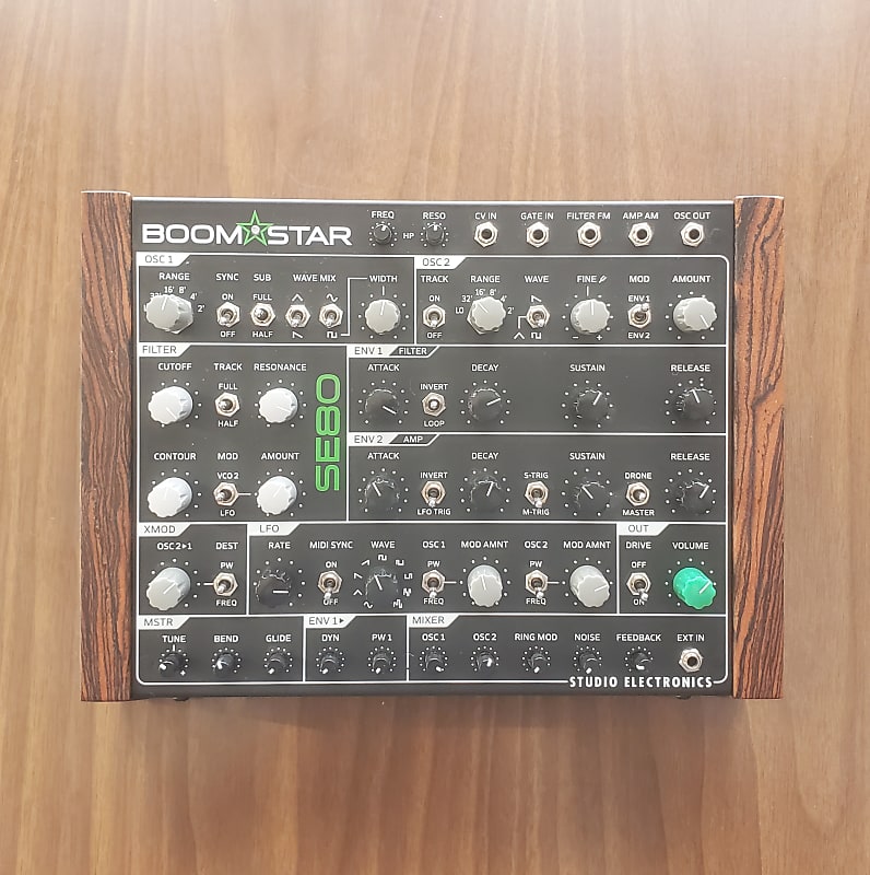 Boomstar SE80 - Black with Walnut trim | Reverb