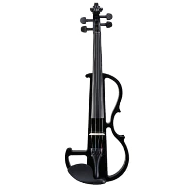 Glarry 4/4 Full Size Acoustic Silent Electric Violin with | Reverb