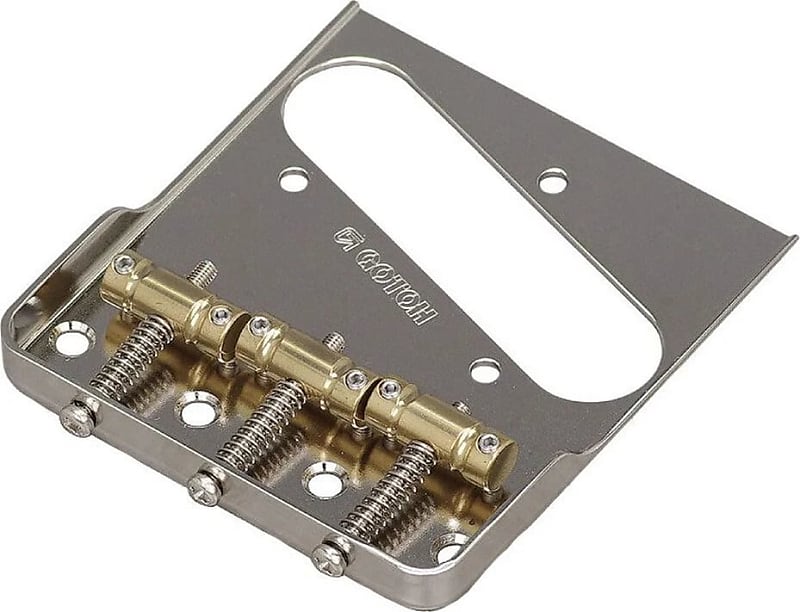 Gotoh Tele Bridge W/In Tune Brass Saddles BS-TC1S (Chrome) | Reverb