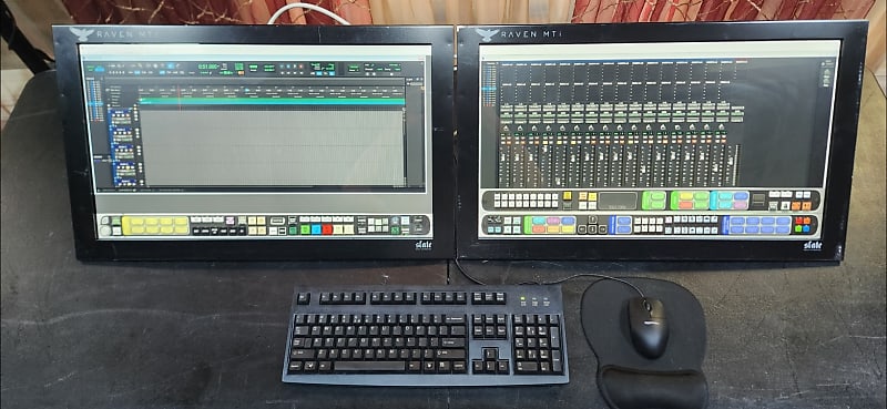 Dual Steven Slate Audio RAVEN MTi V1 Touchscreen Monitors | Reverb