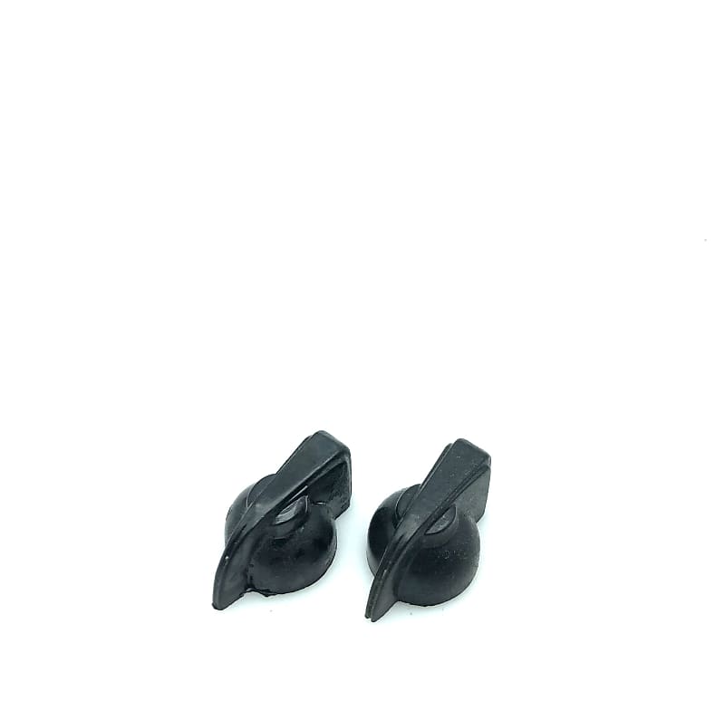 2 Aged Chicken Head Knobs - Relic’d Black | Reverb