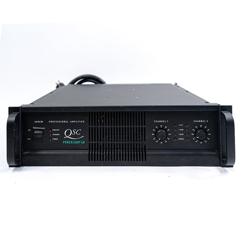 QSC PowerLight 4.0 Stereo Power Amplifier - 1000W per Channel | Reverb