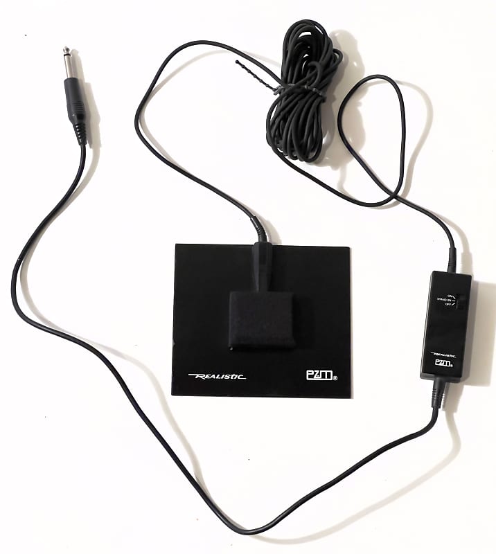 Realistic 33-1090 PZM boundary microphone 1980s - Black | Reverb