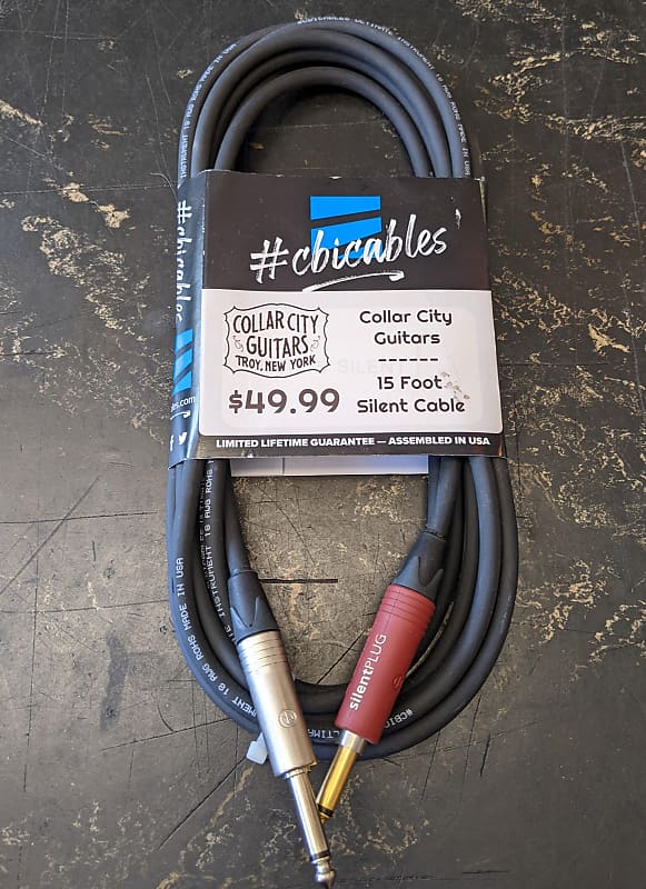 CBI Cables CCG ULT-15 Silent Instrument Cable 15' | Reverb