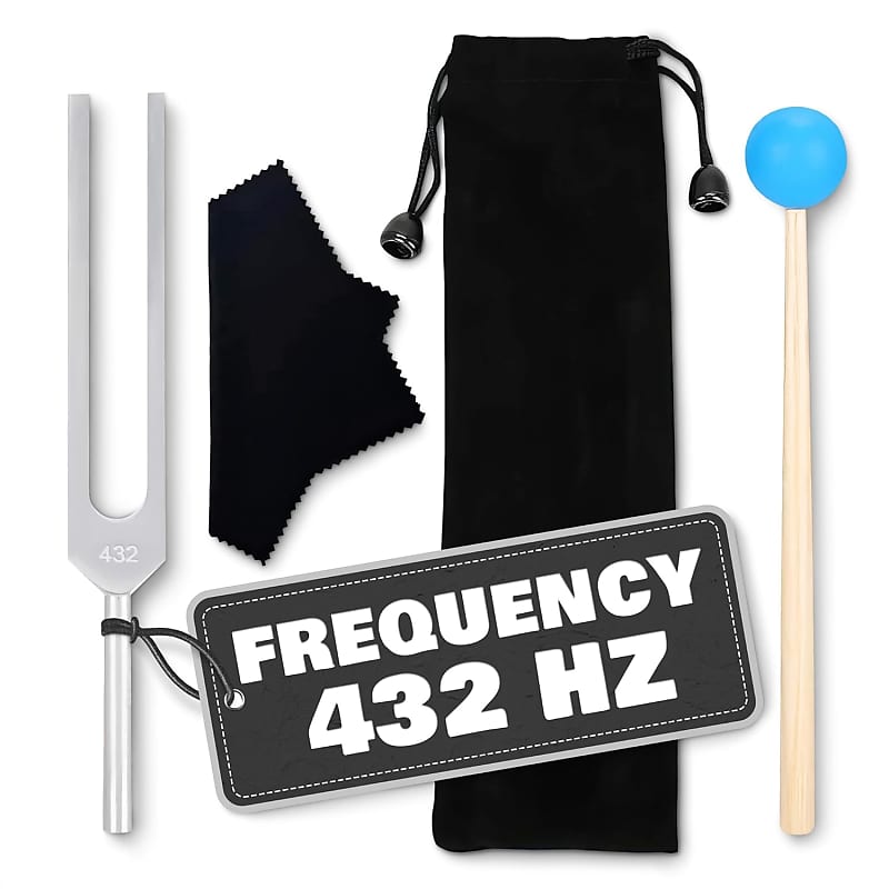 432 Hz Tuning Fork - Chakra Tuning Forks Set with Cleaning | Reverb