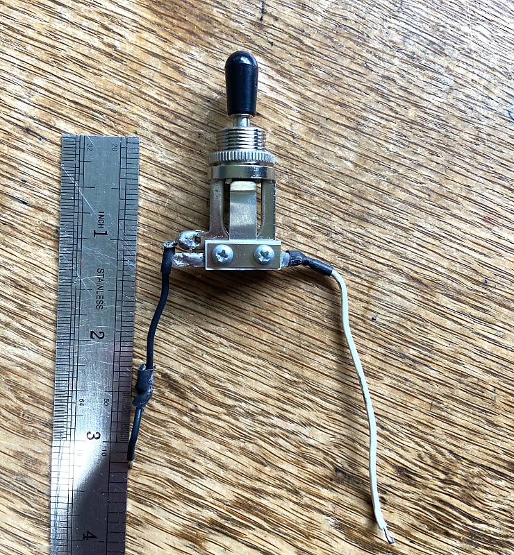 Switchcraft 3-Way Short Toggle Switch w/ Black Tip | Reverb