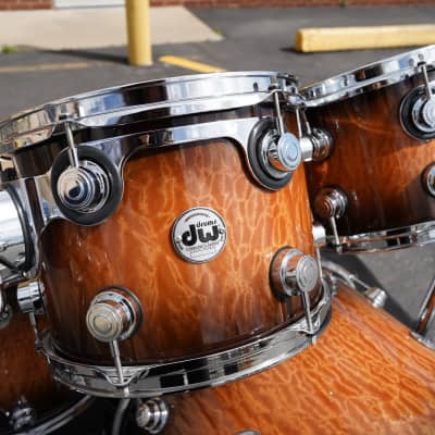 DW USA Collectors Exotic Moabi Quilt | Natural Candy Black | Reverb